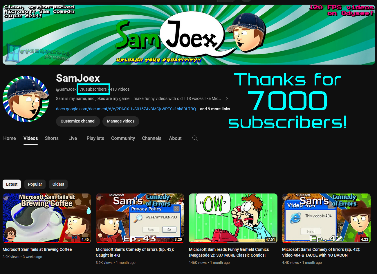 SamJoex (@SamJoex@samstodon.net) - Samstodon